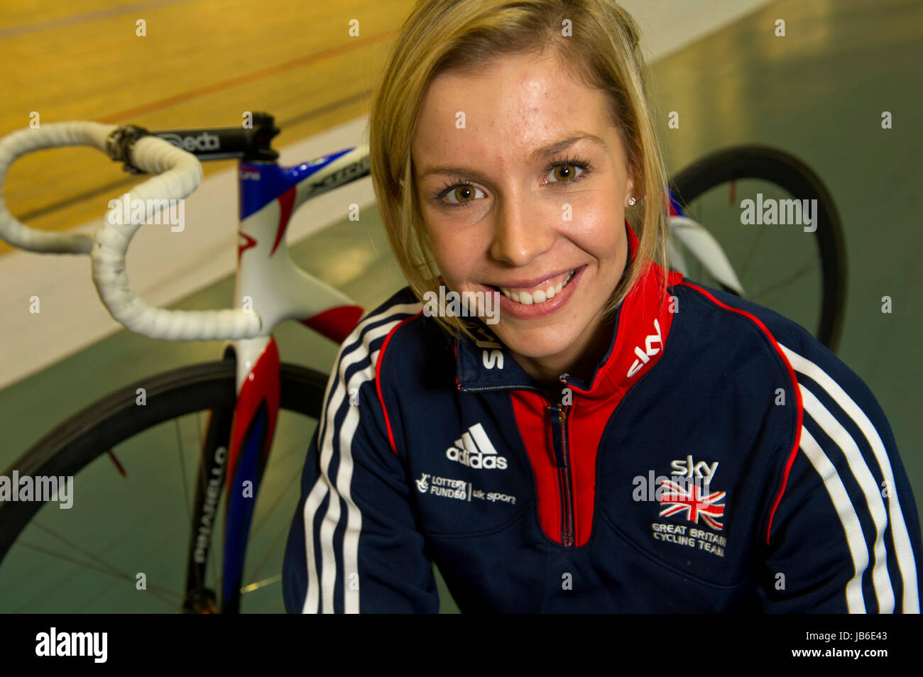 Olympic cyclist Becky James Stock Photo - Alamy