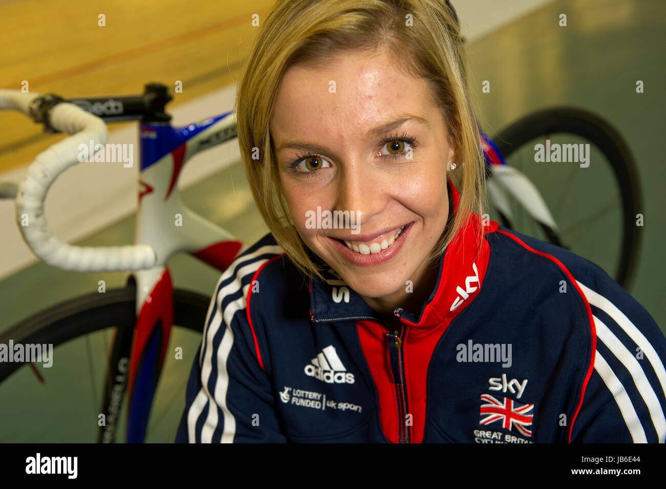 Olympic cyclist Becky James Stock Photo - Alamy