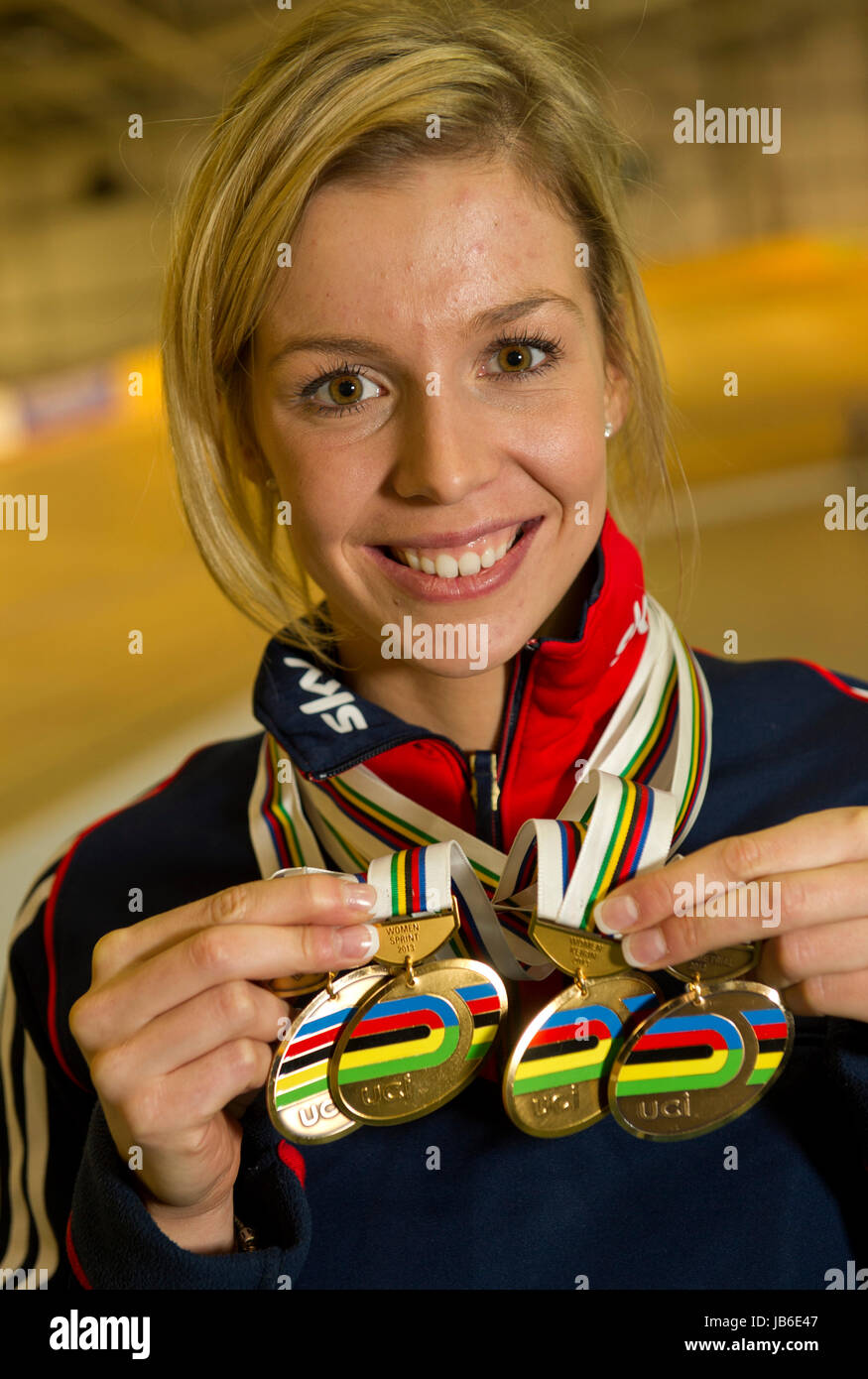 Olympic cyclist Becky James Stock Photo - Alamy