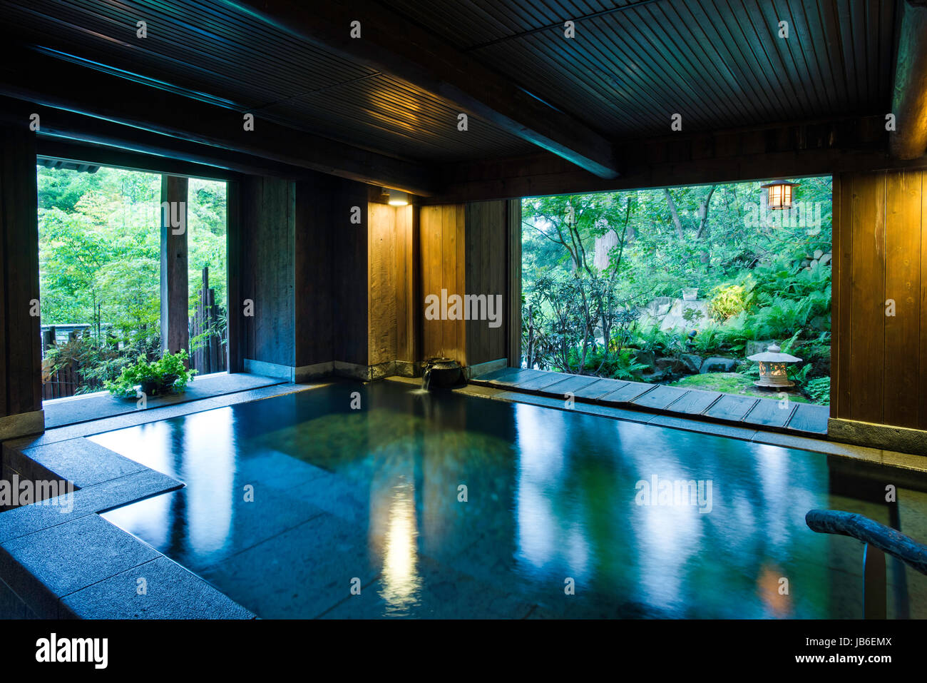 Japanese hot spring baths hi-res stock photography and images - Alamy