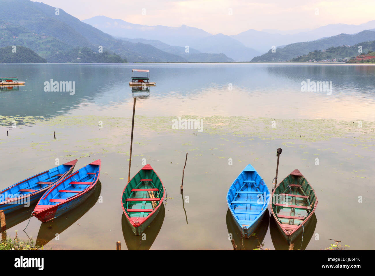 Phewa Lake, Pokhara, Nepal Stock Photo - Alamy