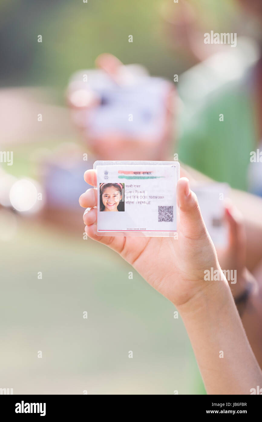 Aadhar Card Stock Photos & Aadhar Card Stock Images - Alamy