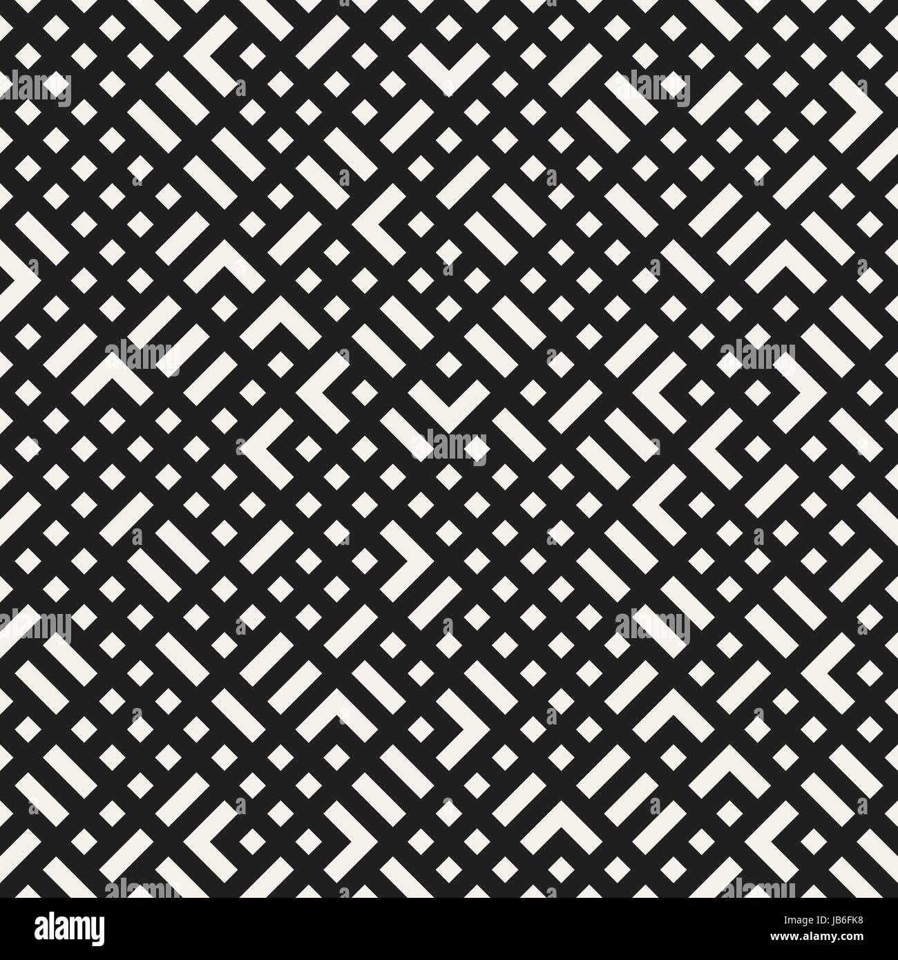 Vector seamless pattern. Mesh repeating texture. Linear grid with chaotic shapes. Stylish ...