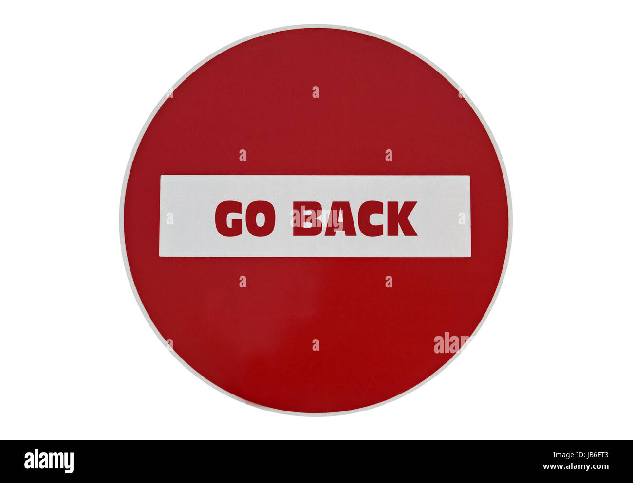 Wrong way go back sign hi-res stock photography and images - Alamy