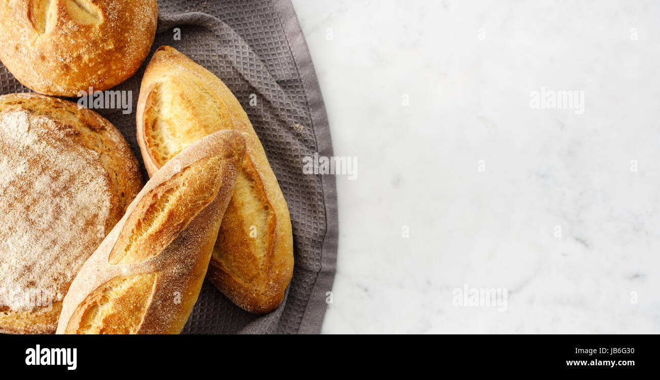 Bakery horizontal web banner fresh bread hi-res stock photography and ...