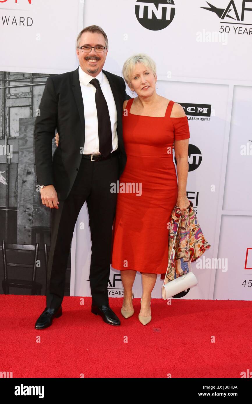 Los Angeles, CA, USA. 8th June, 2017. Vince Gilligan, Holly Rice at ...