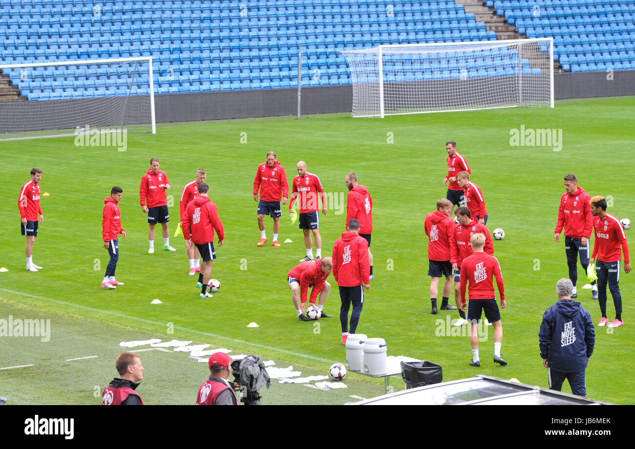 Oslo Norway 09th June 2017 Norwegian Representation Players Train