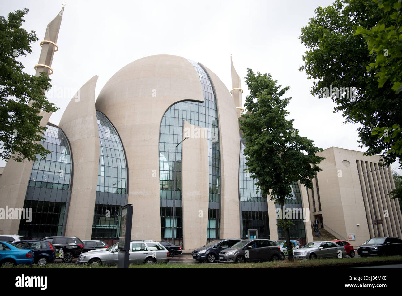The central mosque is pictured in Cologne, Germany, 09 June 2017. On ...