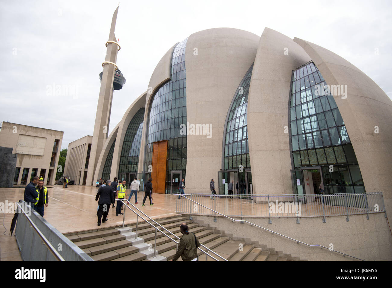 The central mosque is pictured in Cologne, Germany, 09 June 2017. On ...