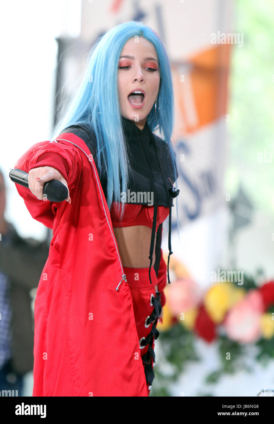 New York, NY, USA. 9th June, 2017. Halsey performs on NBC's Today Show ...