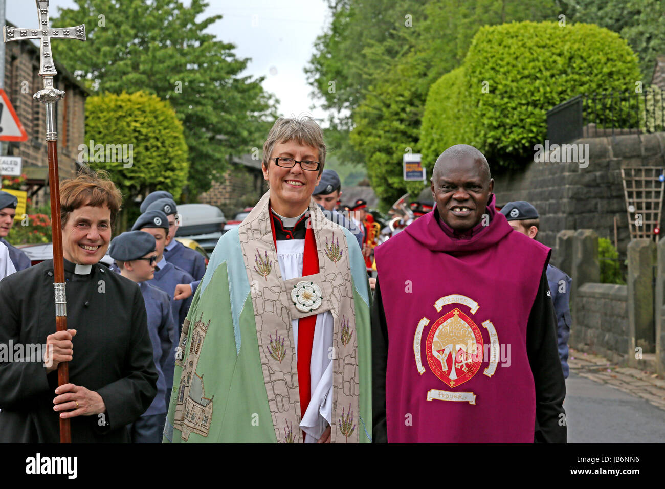 Saddleworth, UK. 9th Jun, 2017. The Archbishop of York, John Sentamu is ...