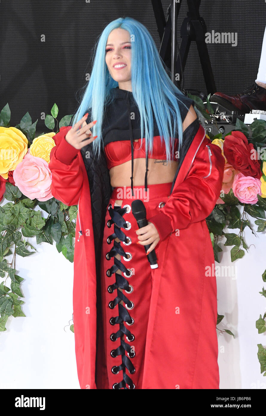 New York, USA. 9th Jun, 2017. Halsey performs on NBC's 'Today' at ...