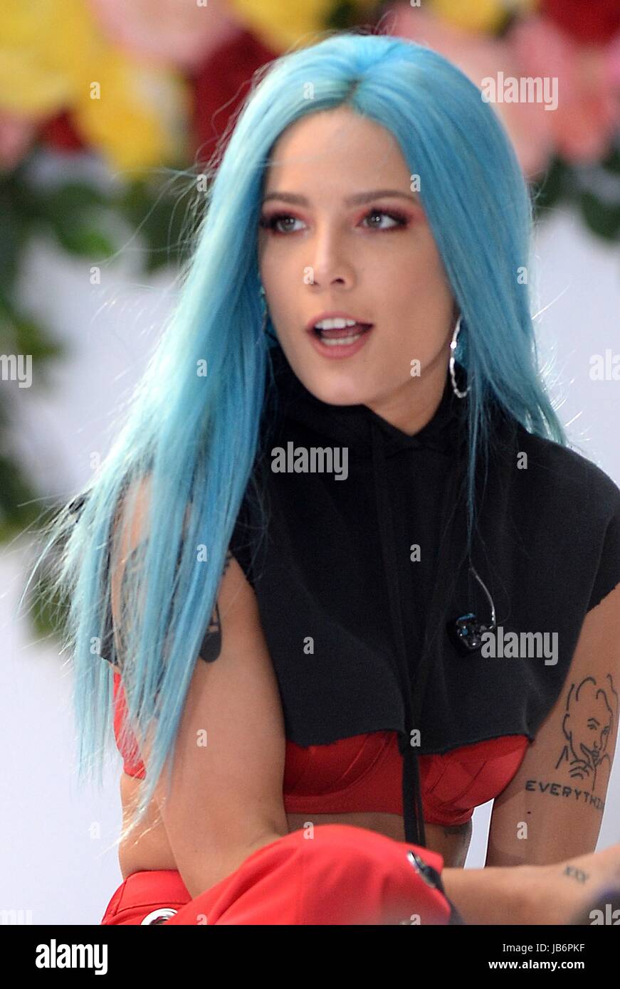 New York, NY, USA. 9th June, 2017. Halsey on stage for NBC Today Show ...