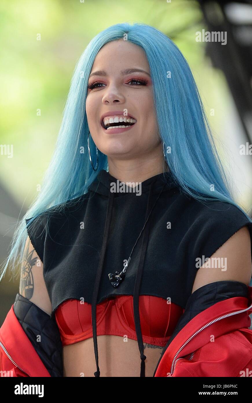 New York, NY, USA. 9th June, 2017. Halsey on stage for NBC Today Show ...