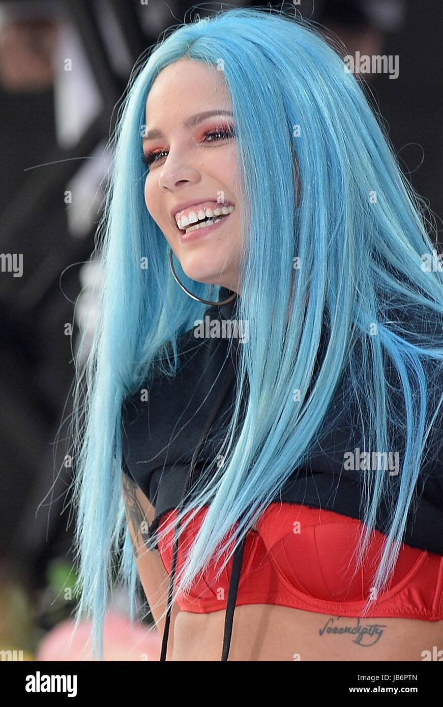 New York, NY, USA. 9th June, 2017. Halsey on stage for NBC Today Show ...