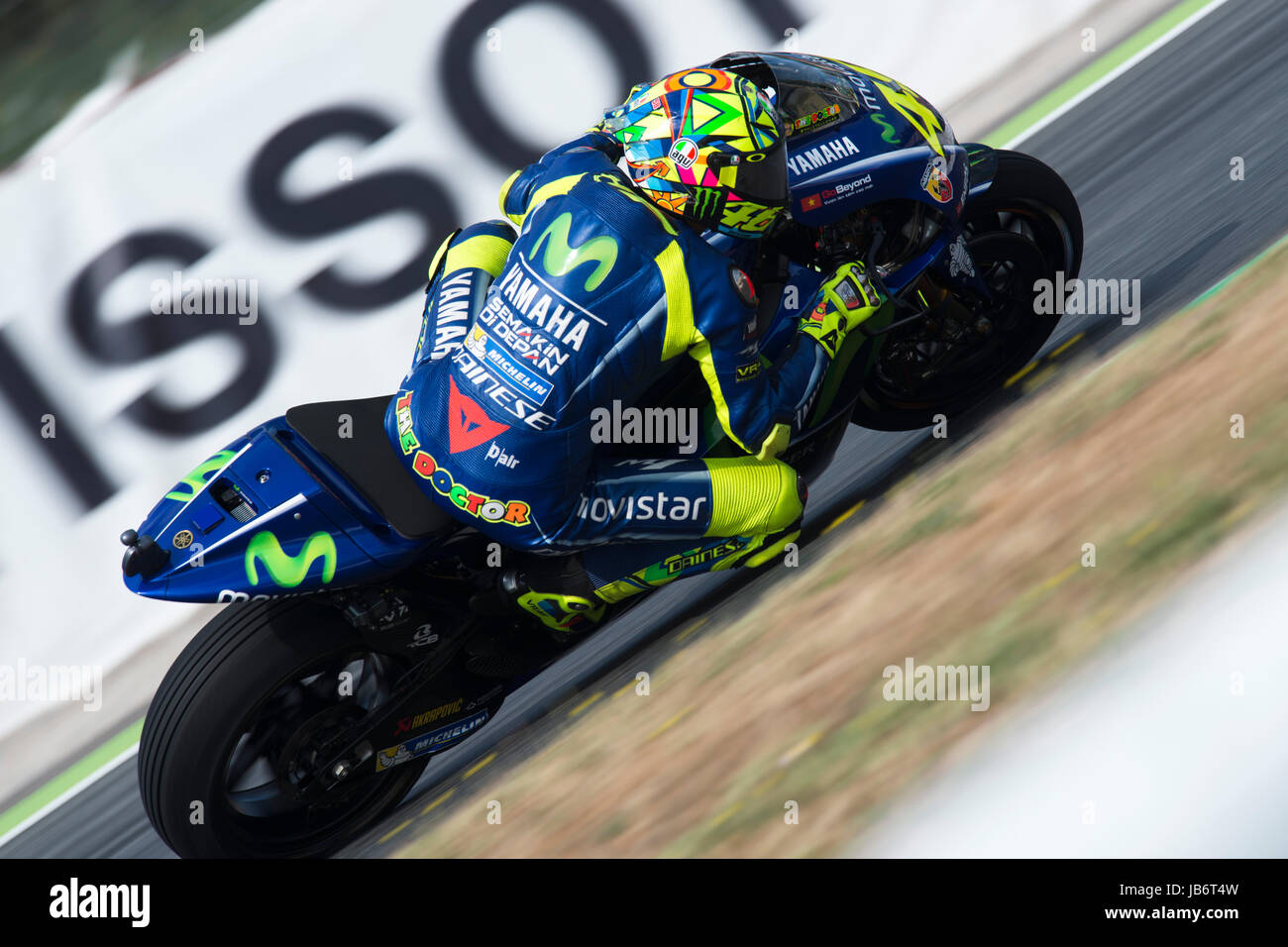 #46 Valentino Rossi (Italian) Movistar Yamaha Motogp Yamahaduring a ...