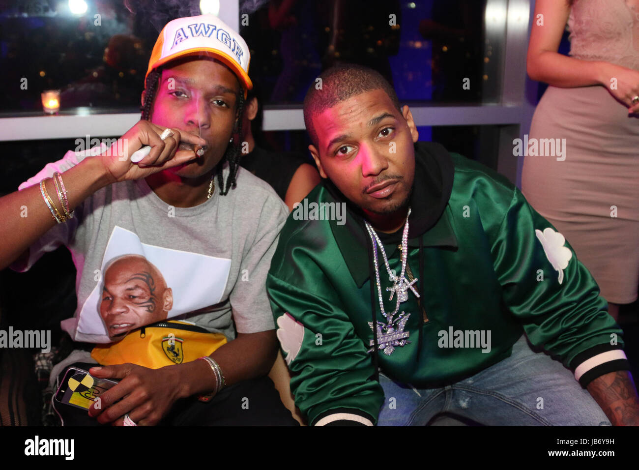 New York, NY, USA. 8th June, 2017. Asap Rocky and Juelz Santana seen ...