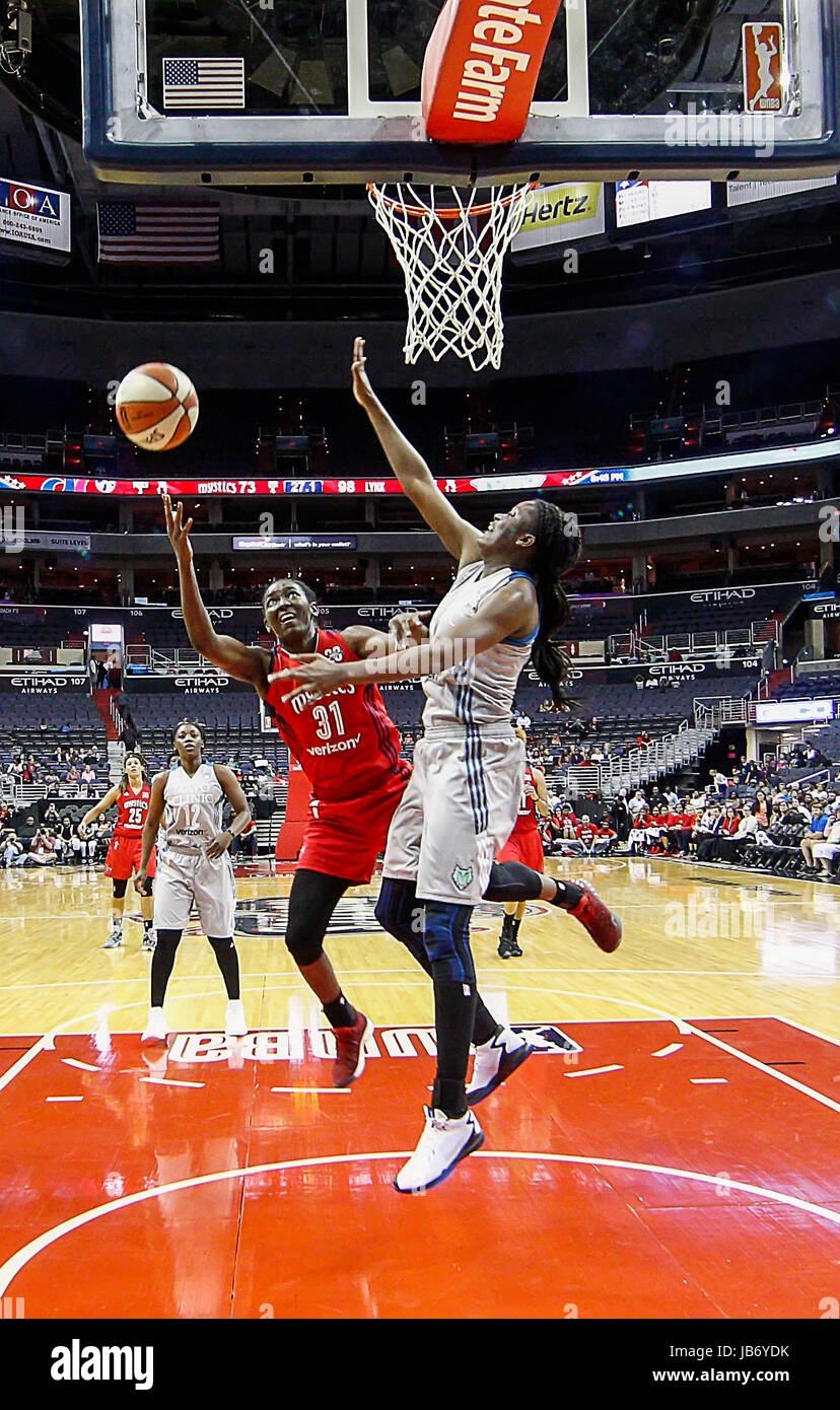 Washington DC, USA. 9th June, 2017. Washington Mystics F #31 Asia ...