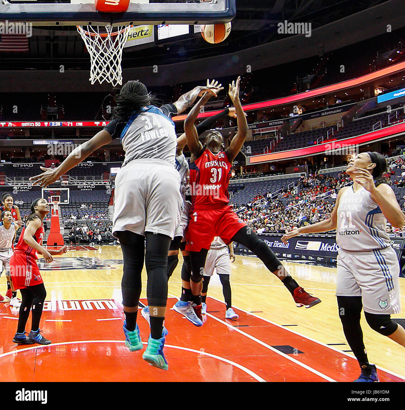 Washington DC, USA. 9th June, 2017. Washington Mystics F #31 Asia ...