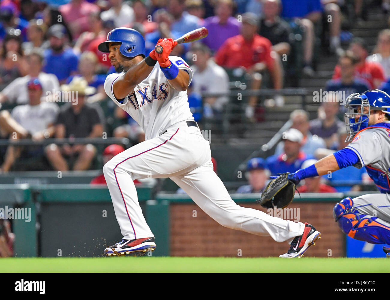 JUN 06, 2017: Texas Rangers shortstop Elvis Andrus #1 during an ...