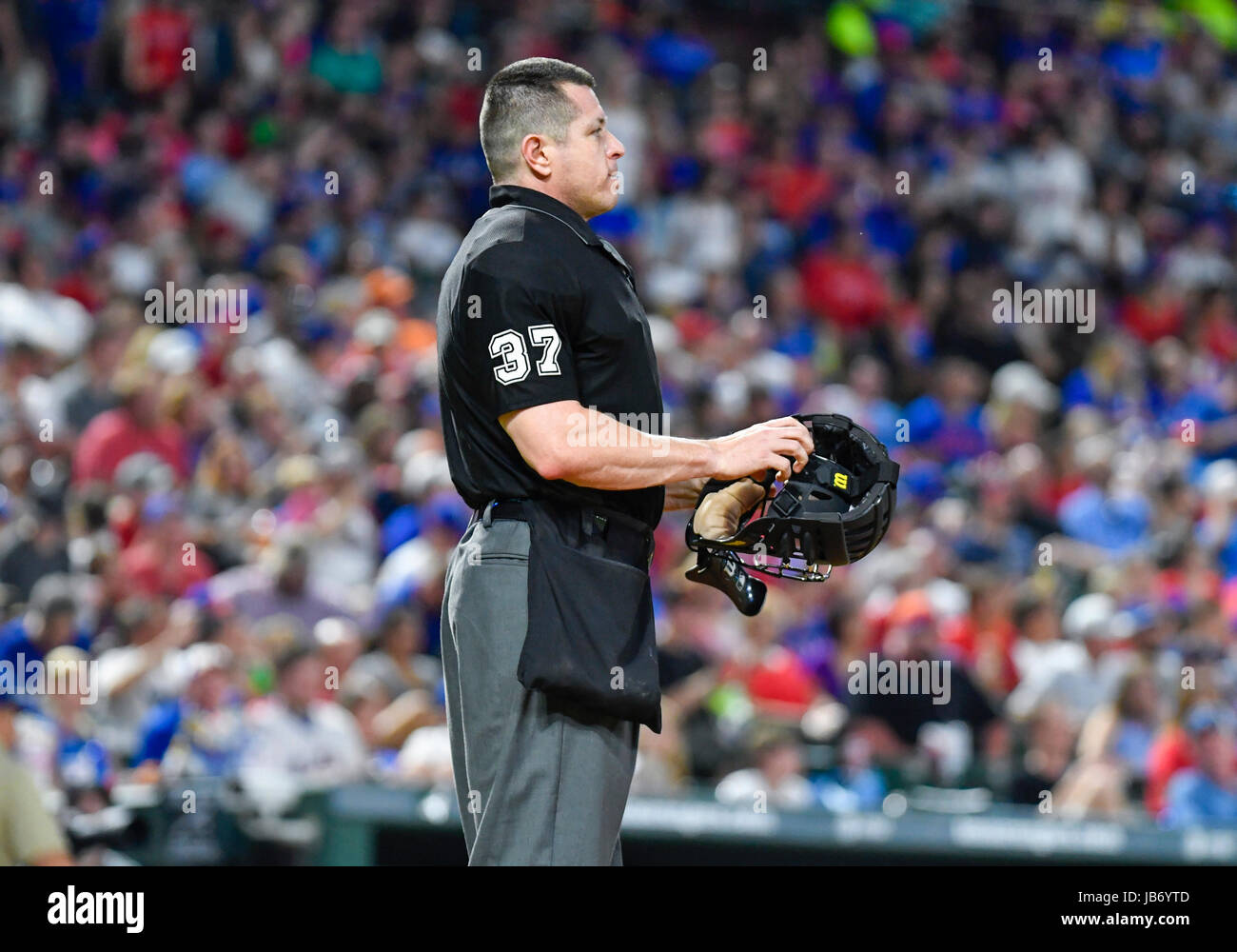 JUN 06, 2017: MLB home plate umpire Carlos Torres #37 during an ...
