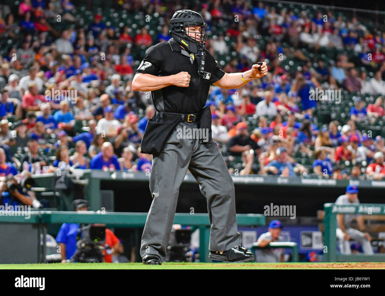 JUN 06, 2017: MLB home plate umpire Carlos Torres #37 during an ...