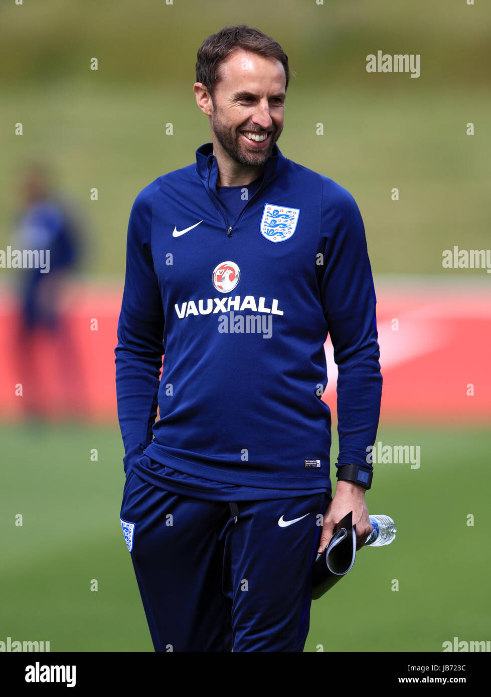 England manager Gareth Southgate during a training session at St ...