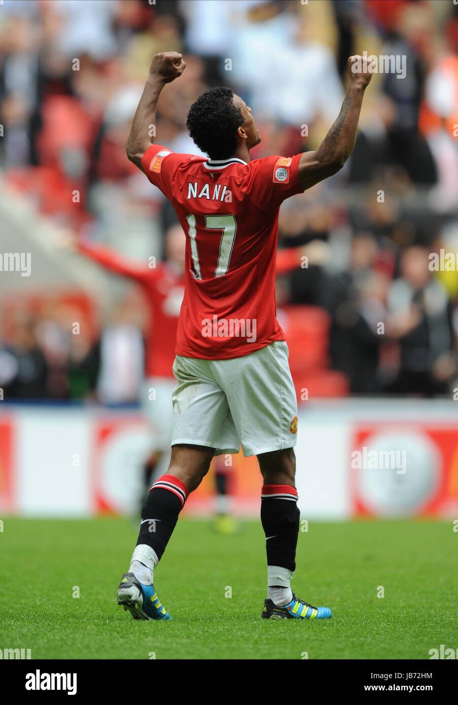 NANI CELEBRATES AT FULL-TIME MANCHESTER UNITED FC MANCHESTER CITY V ...