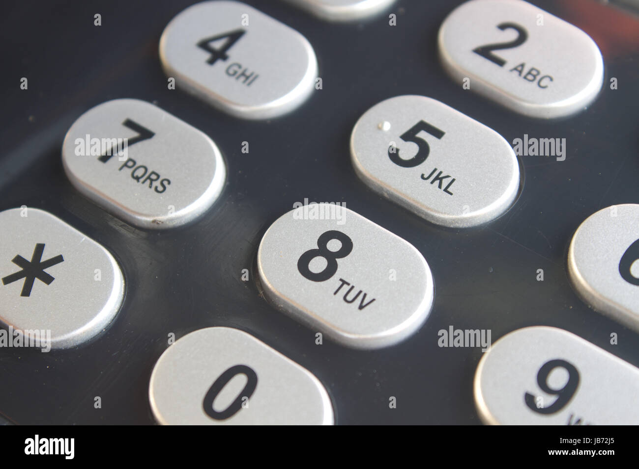 close up button on Digital desk phone Stock Photo - Alamy