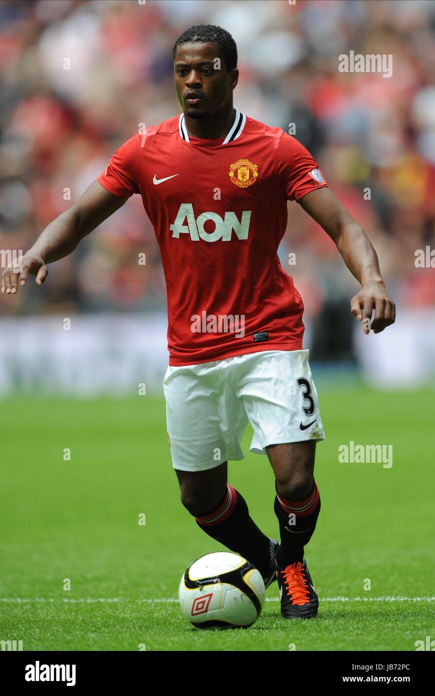 PATRICE EVRA MANCHESTER UNITED FC WEMBLEY LONDON ENGLAND 07 August 2011 ...