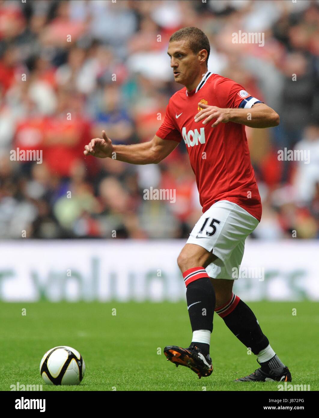 NEMANJA VIDIC MANCHESTER UNITED FC WEMBLEY LONDON ENGLAND 07 August ...