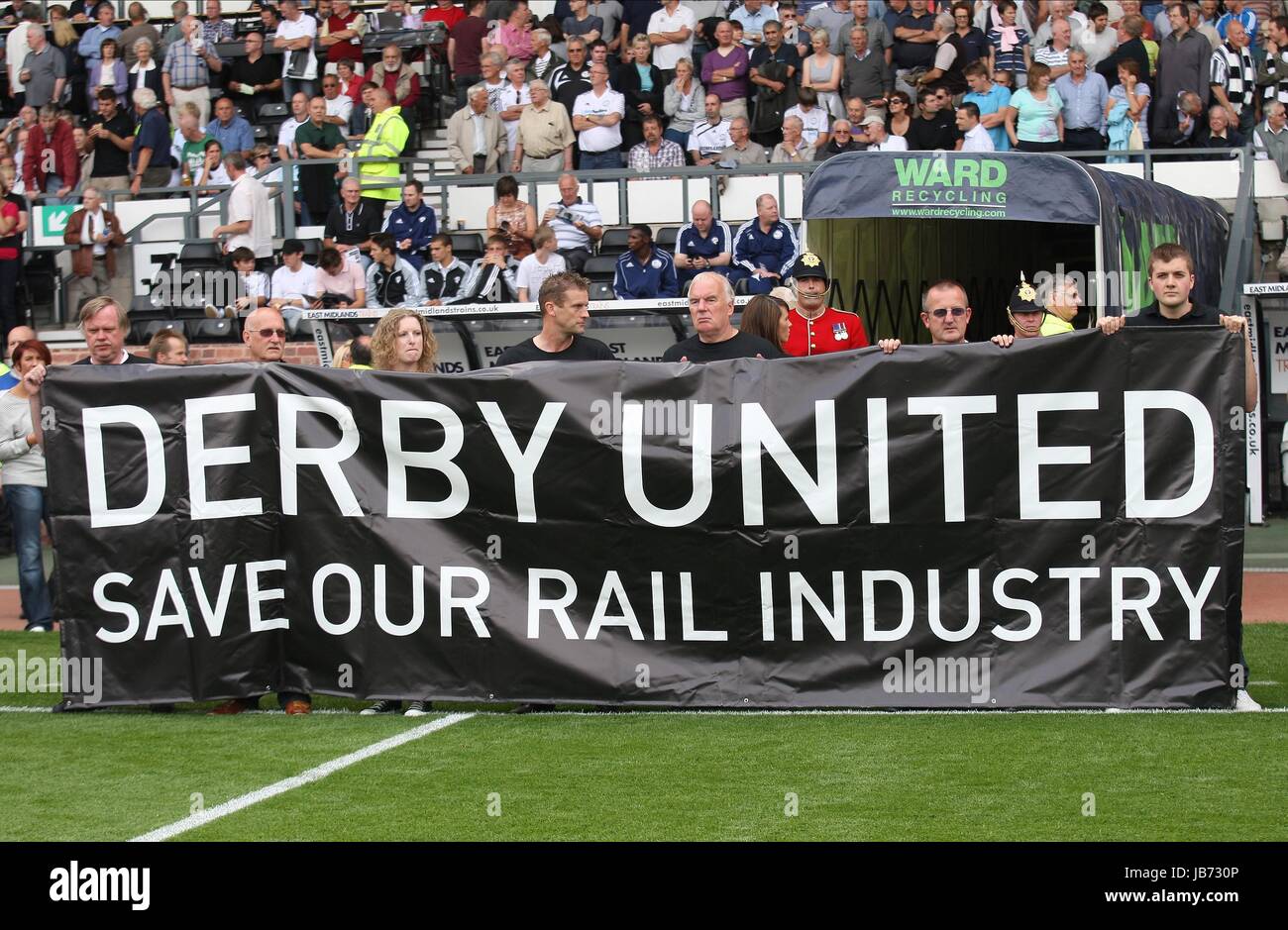 FANS PROTEST OVER BOMBARDIER DERBY COUNTY V BIRMIN DERBY COUNTY V ...