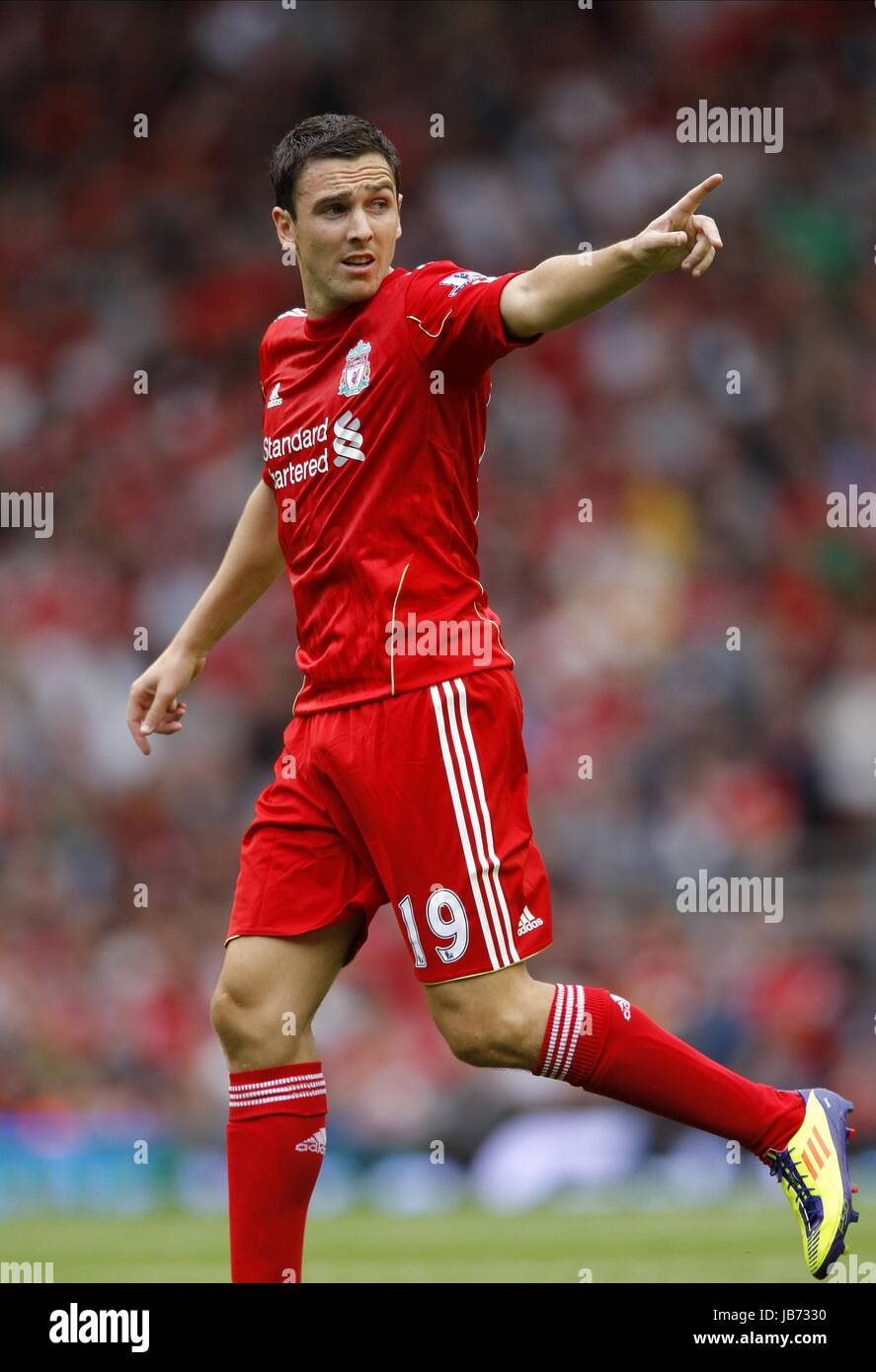 STEWART DOWNING LIVERPOOL FC ANFIELD LIVERPOOL ENGLAND 13 August 2011 ...