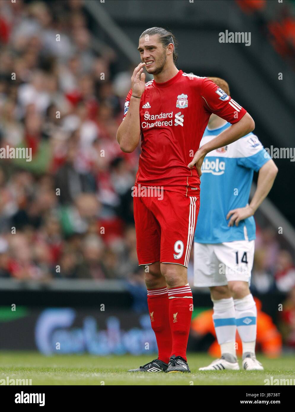 ANDY CARROLL LIVERPOOL FC ANFIELD LIVERPOOL ENGLAND 13 August 2011 ...