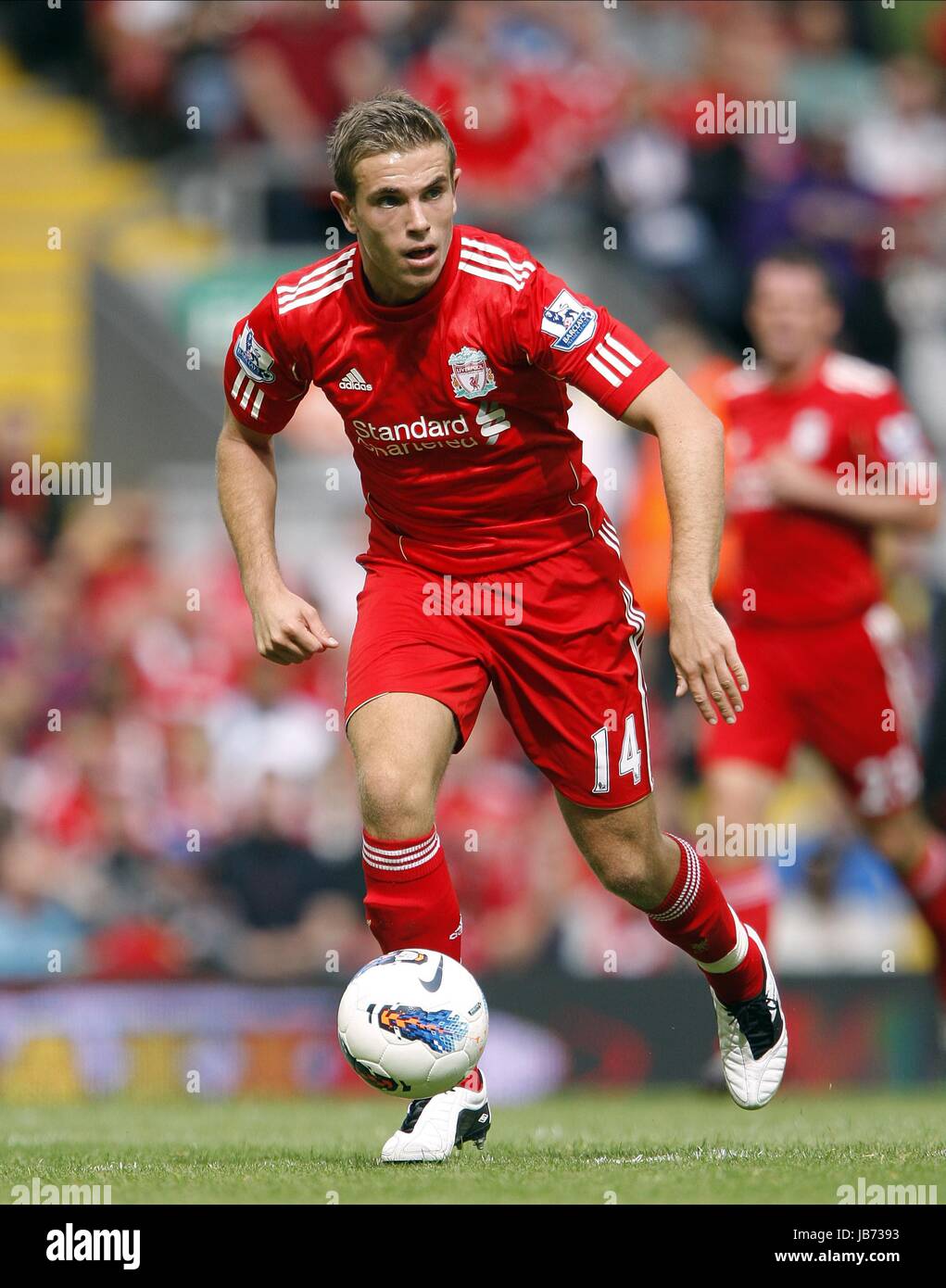 JORDAN HENDERSON LIVERPOOL FC ANFIELD LIVERPOOL ENGLAND 13 August 2011 ...