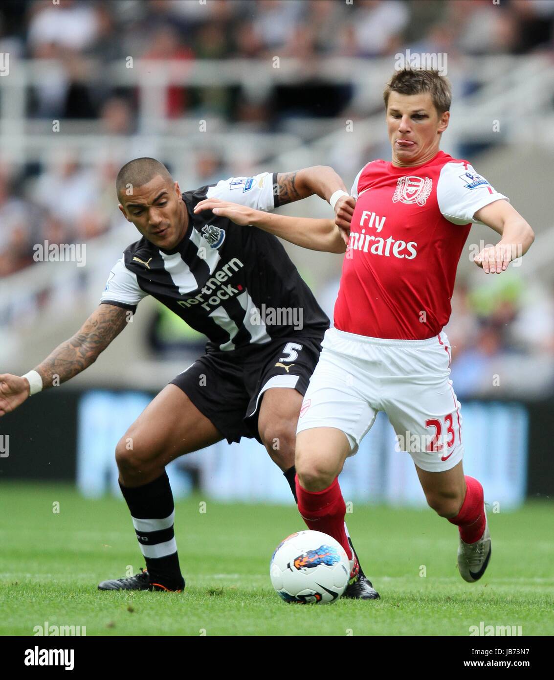 DANNY SIMPSON ANDREI ARSHAVIN NEWCASTLE UNITED V A NEWCASTLE UNITED V ...