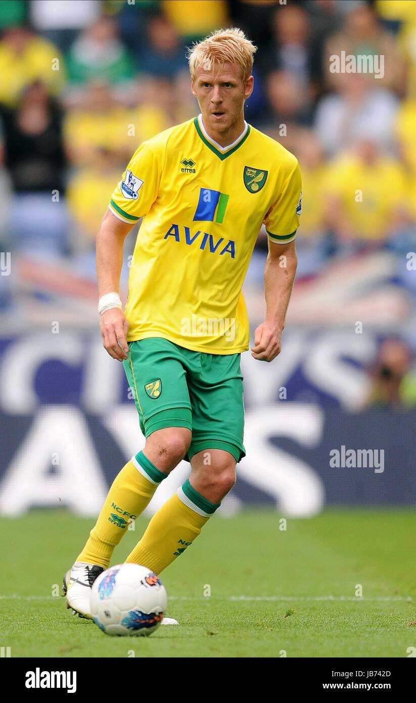 ZAK WHITBREAD NORWICH CITY FC NORWICH CITY FC DW STADIUM WIGAN ENGLAND ...