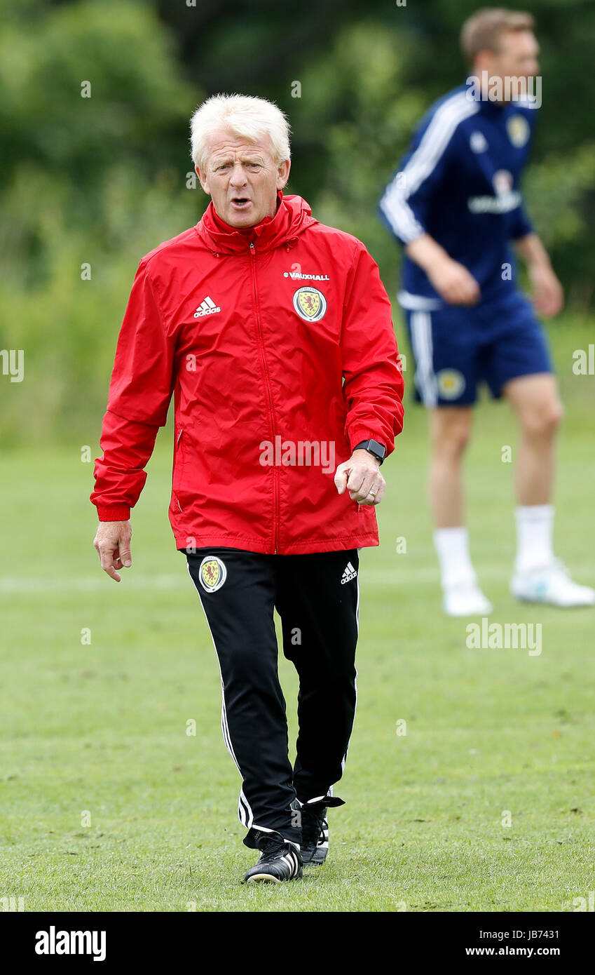 Scotland manager Gordon Strachan during a training session at Mar Hall ...