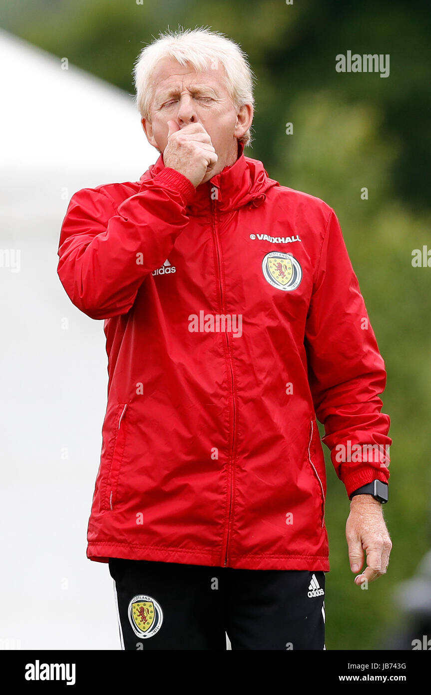 Scotland manager Gordon Strachan during a training session at Mar Hall ...