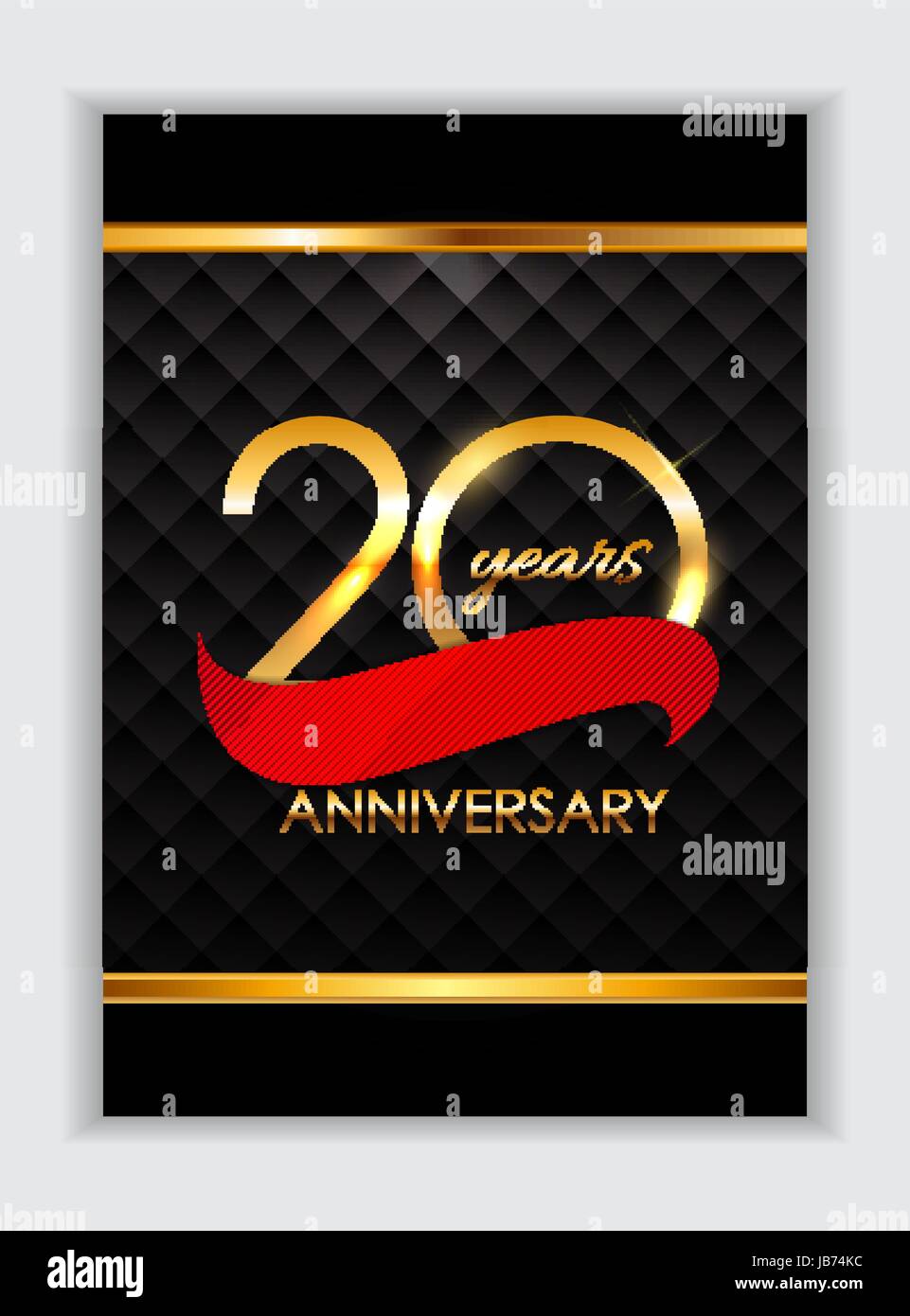 Template 20 Years Anniversary Congratulations Vector Illustration EPS10 ...