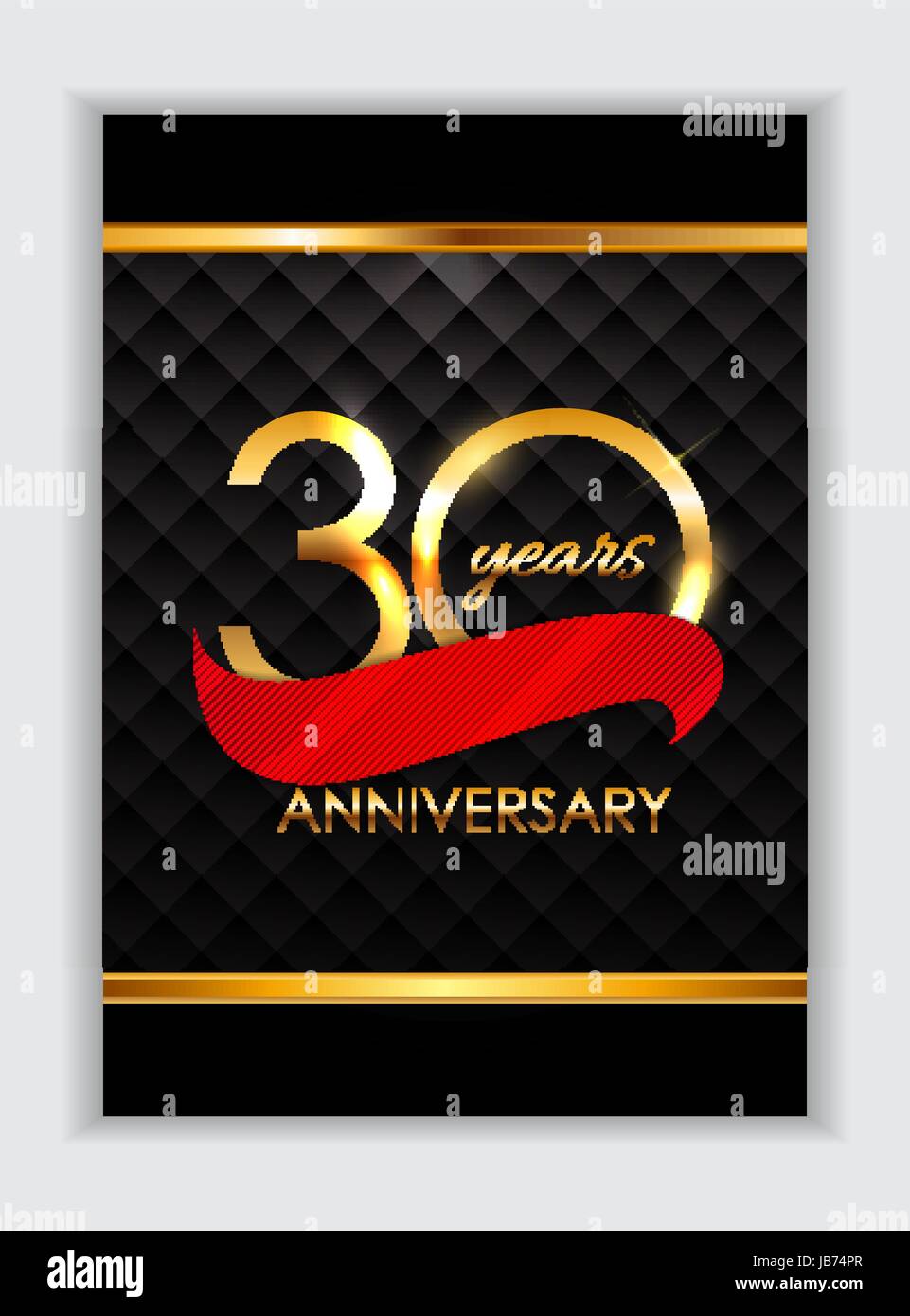 Template 30 Years Anniversary Congratulations Vector Illustration EPS10 ...