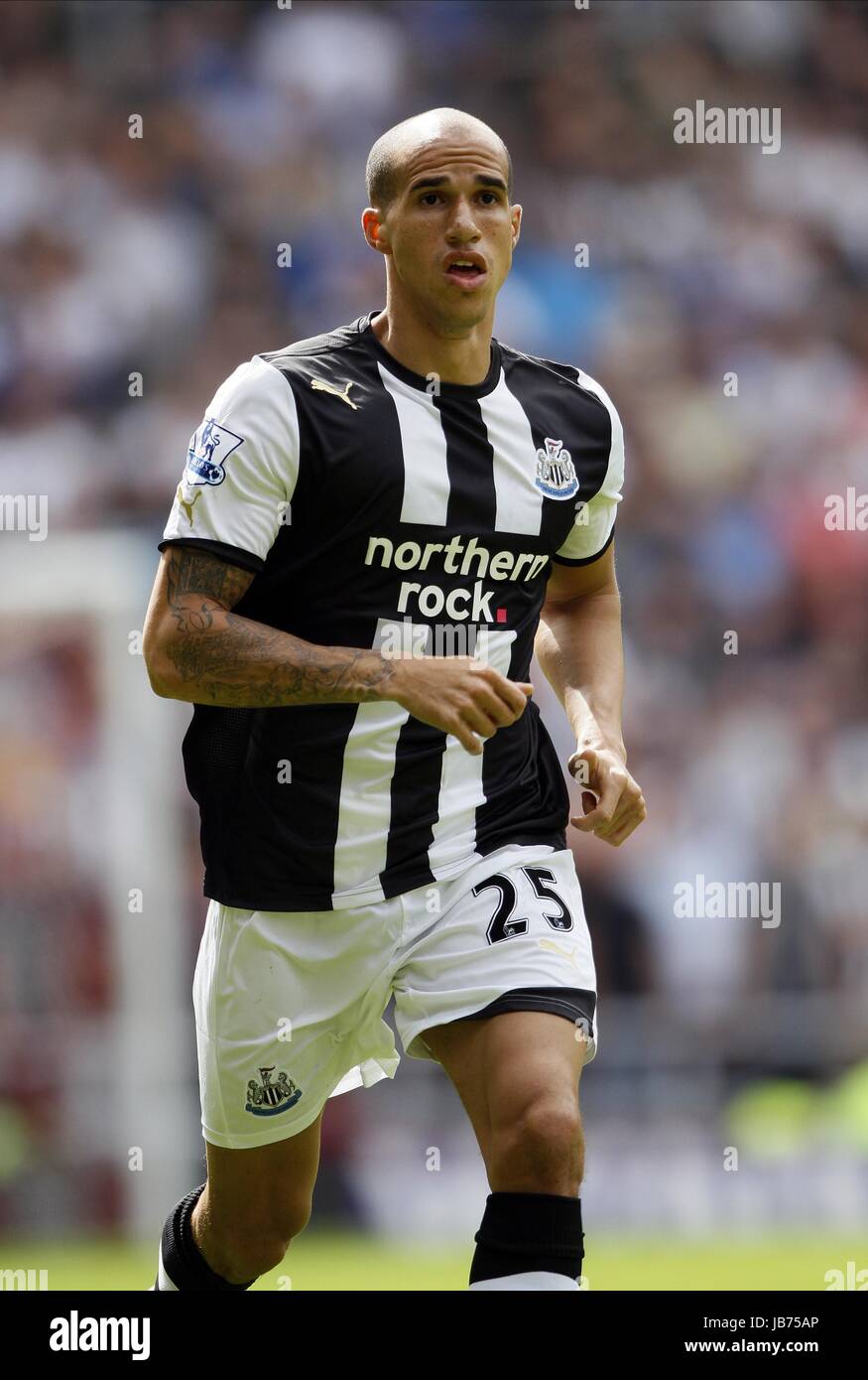 GABRIEL OBERTAN NEWCASTLE UNITED FC STADIUM OF LIGHT SUNDERLAND ENGLAND ...