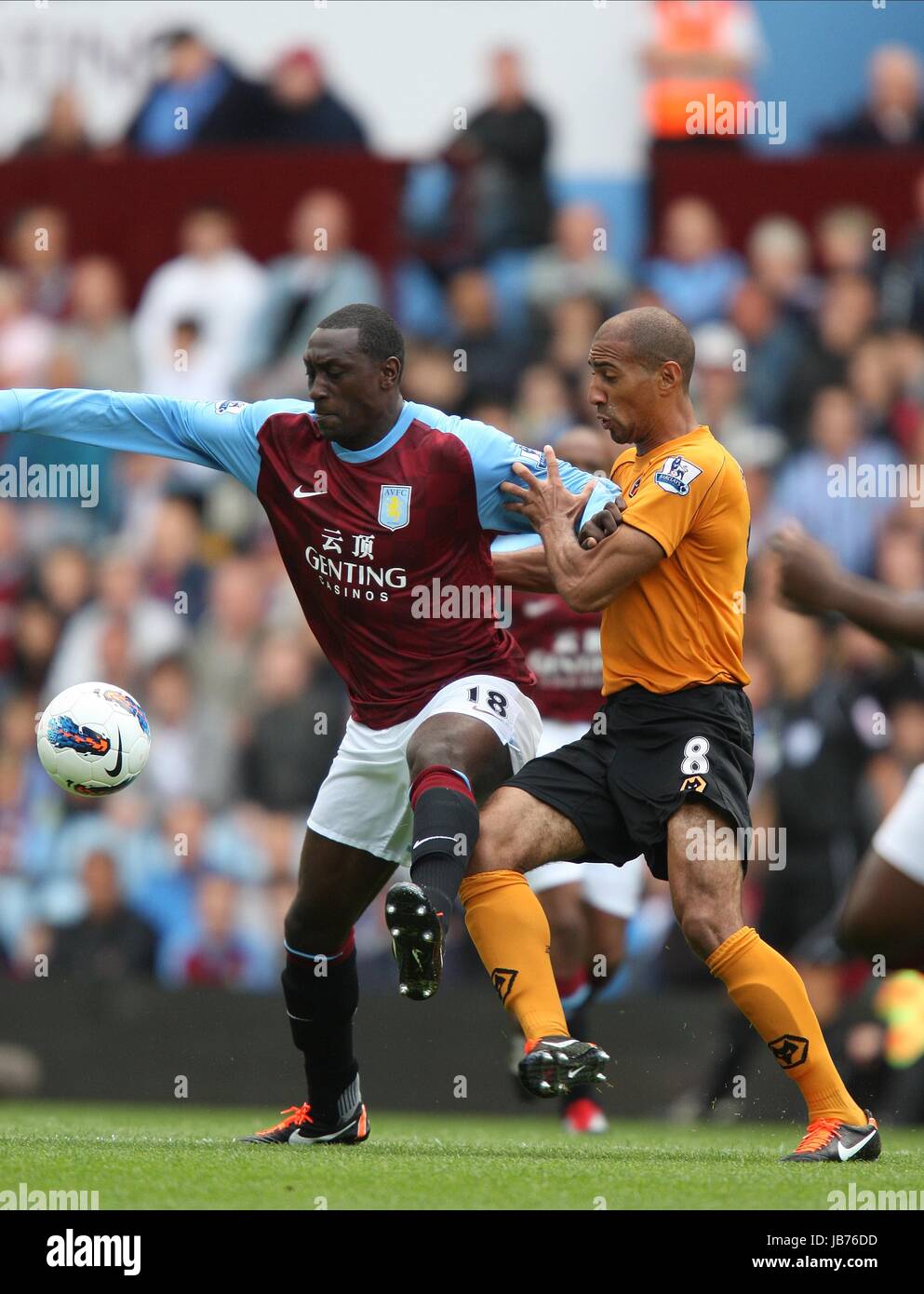 EMILE HESKEY & KARL HENRY ASTON VILLA V WOLVES VILLA PARK BIRMINGHAM ...