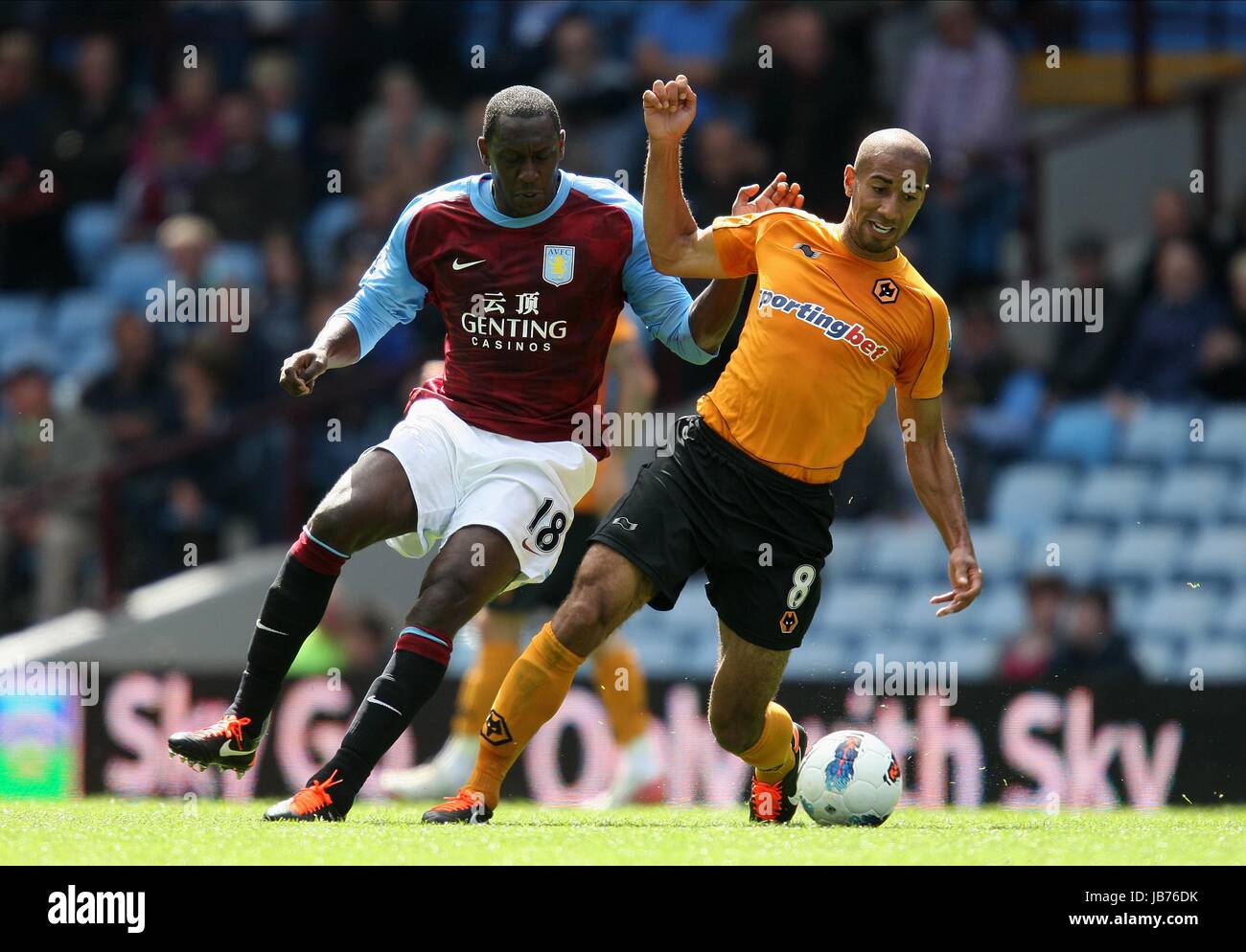 EMILE HESKEY & KARL HENRY ASTON VILLA V WOLVES VILLA PARK BIRMINGHAM ...