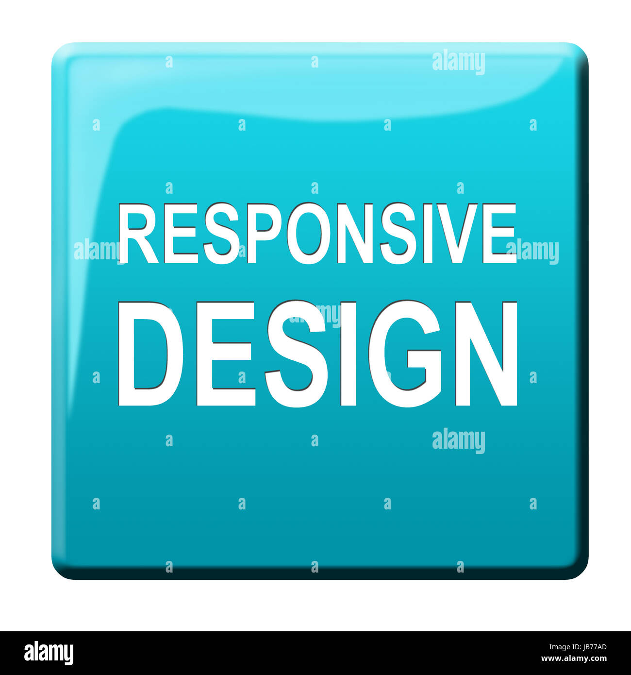responsive design button Stock Photo - Alamy