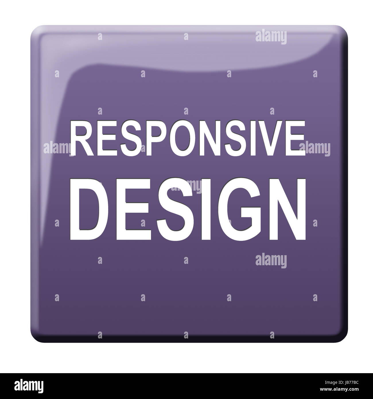 responsive design button Stock Photo - Alamy
