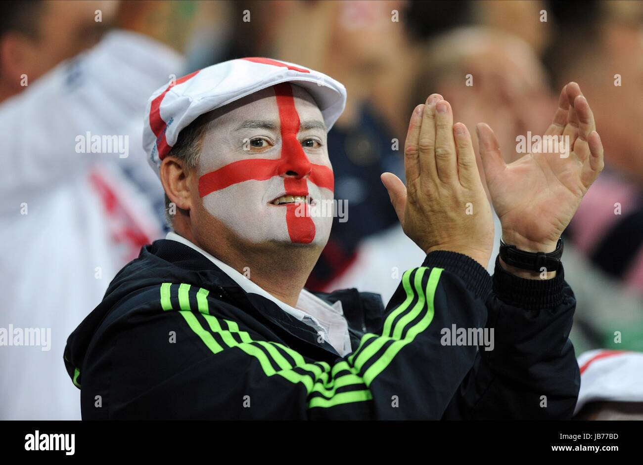 ENGLAND FAN WITH PAINTED FACE ENGLAND V WALES WEMBLEY STADIUM LONDON ...