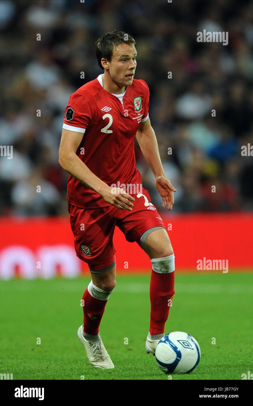 CHRIS GUNTER WALES WEMBLEY STADIUM LONDON ENGLAND 06 September 2011 ...