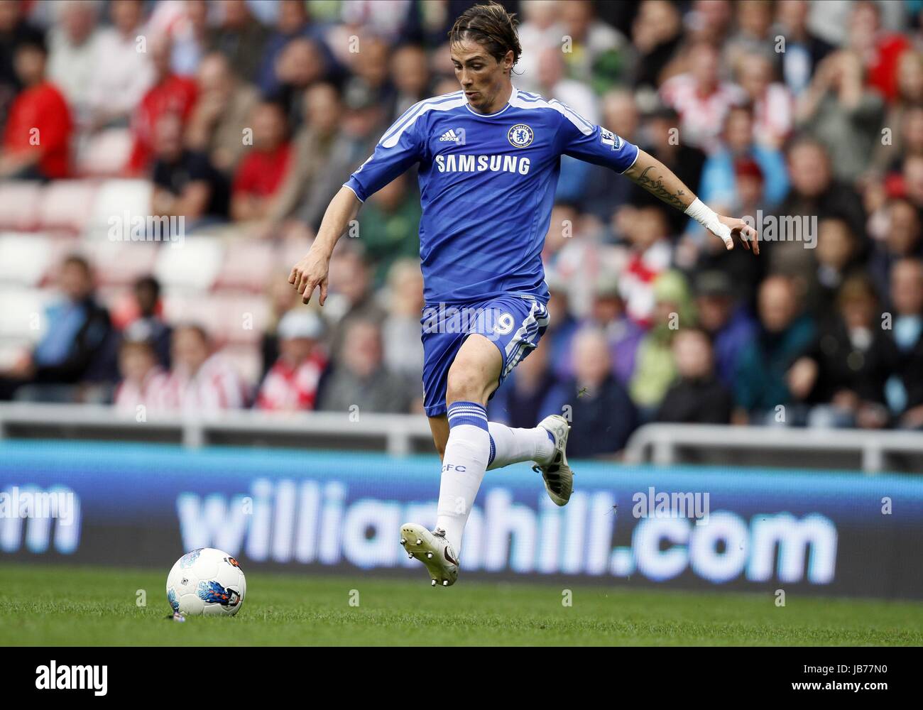 FERNANDO TORRES CHELSEA FC STADIUM OF LIGHT SUNDERLAND ENGLAND 10 ...
