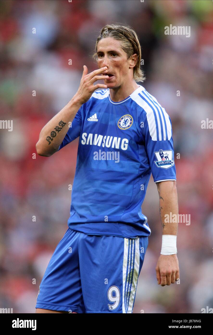 FERNANDO TORRES MANCHESTER UNITED V CHELSEA OLD TRAFFORD MANCHESTER ...